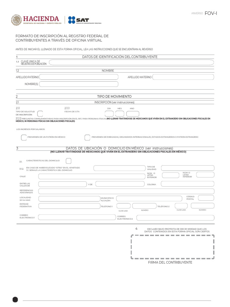 FOV Inscripcion | PDF