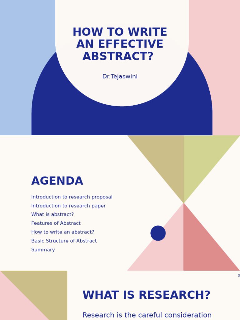 How to write an effective abstract | PDF | Abstract (Summary) | Methodology
