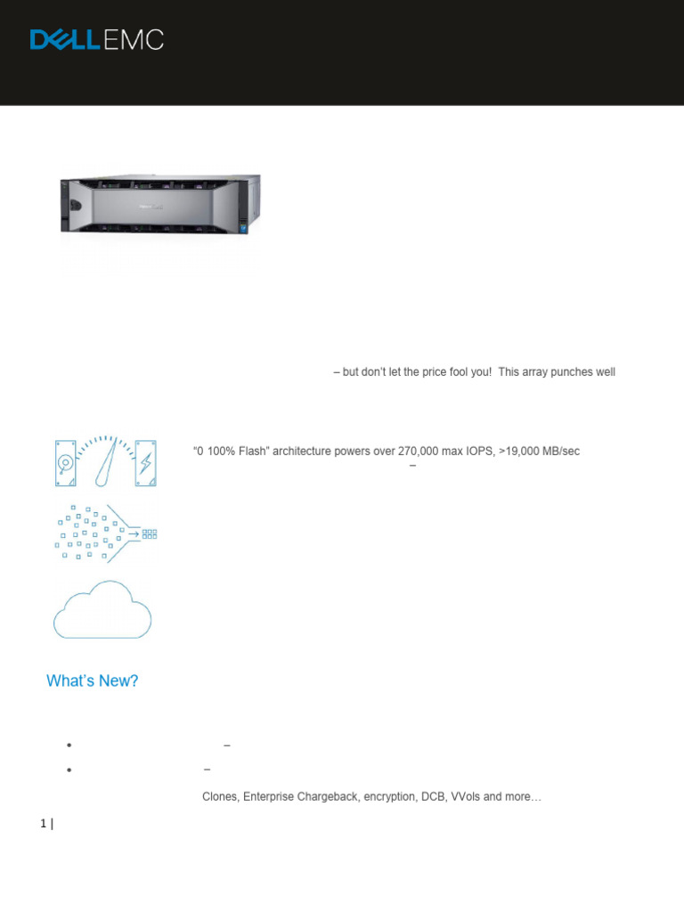 SCv3000 Series Spec Sheet DellEMC | PDF | Solid State Drive | Hard Disk ...