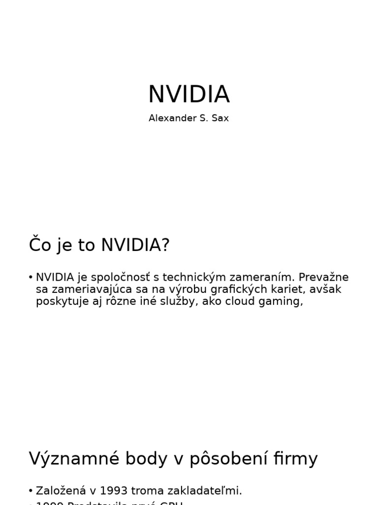 Nvidia Pdf