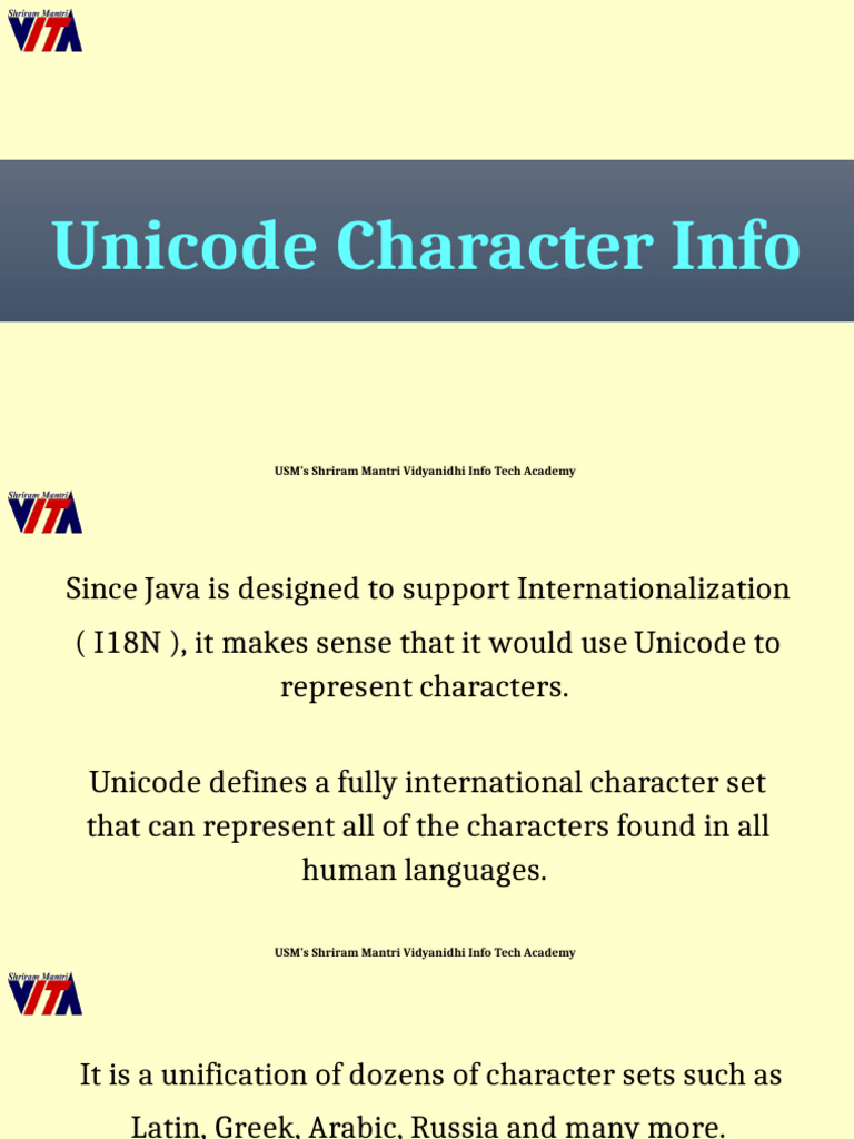 15. Unicode Character Info | PDF