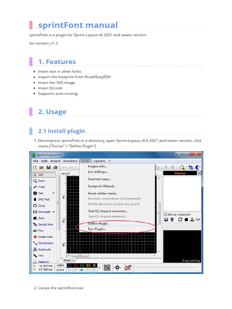 Sprintfont Manual (English) | PDF | Computing | Software