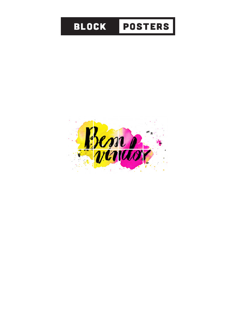 Create A4 Block Poster Guide | PDF