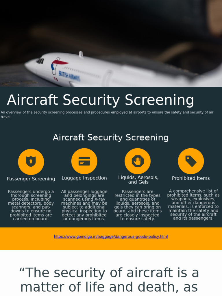 Airport Security Screening Overview | PDF | Airport Security ...