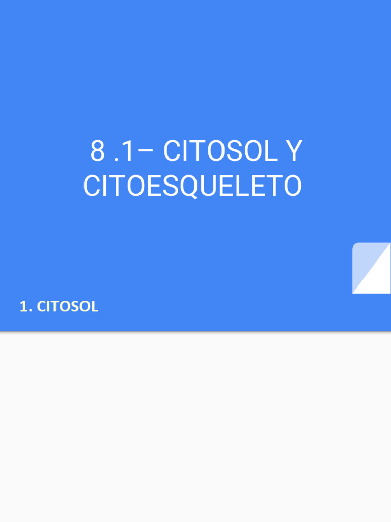 Ud8. Citosol y Orgánulos | PDF | Lisosoma | Vacuole
