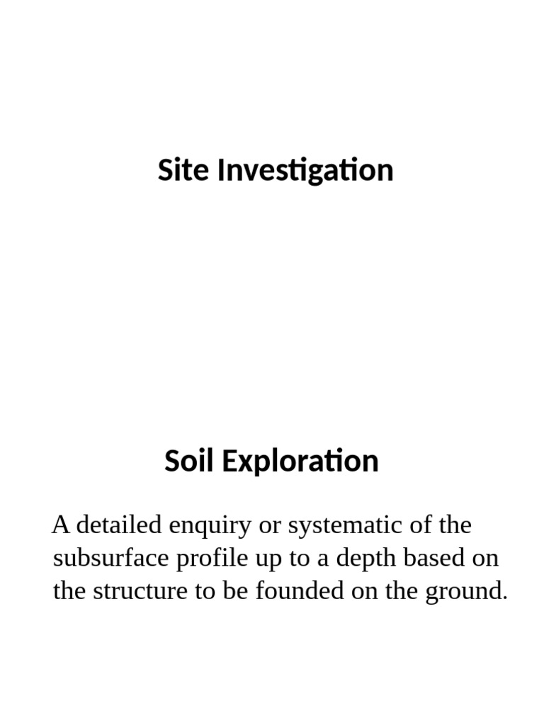 Advanced Foundation Engineering-Site Investigations | PDF | Earth Sciences