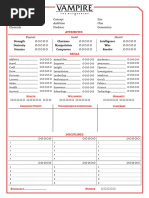 VTM V5 Sheets | PDF