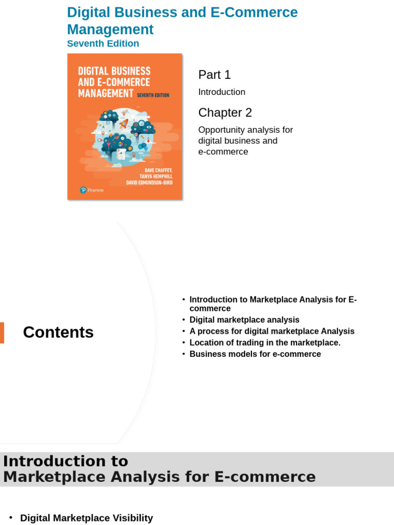 Chapter 2 Opportunity Analysis For Digital Business and E-Commerce | PDF | Business Model | E ...
