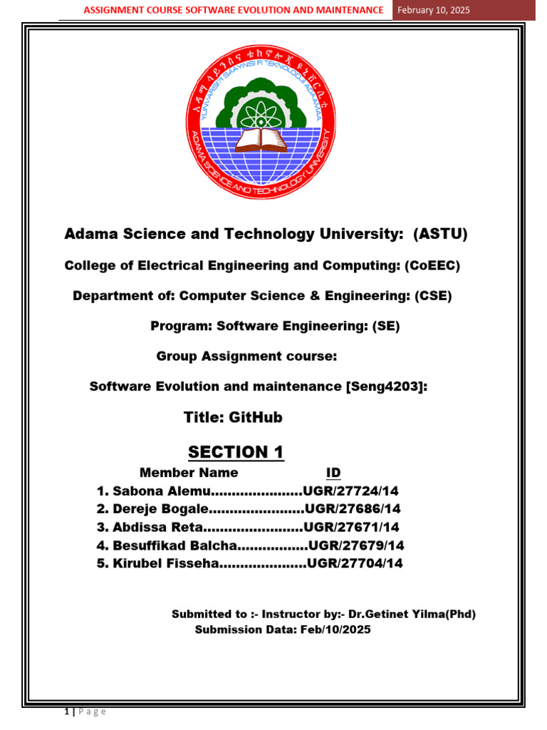 Software Evolution and Maintenance Title Github Assignment | PDF | Security | Computer Security