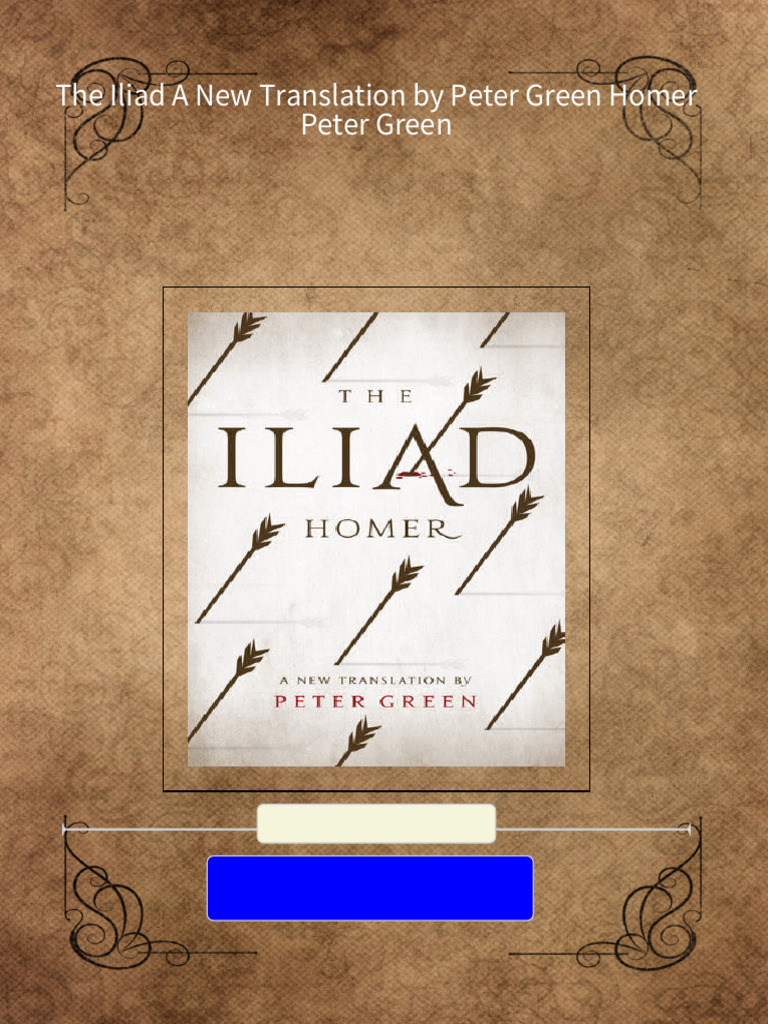 Where Can Buy The Iliad A New Translation by Peter Green Homer Peter ...