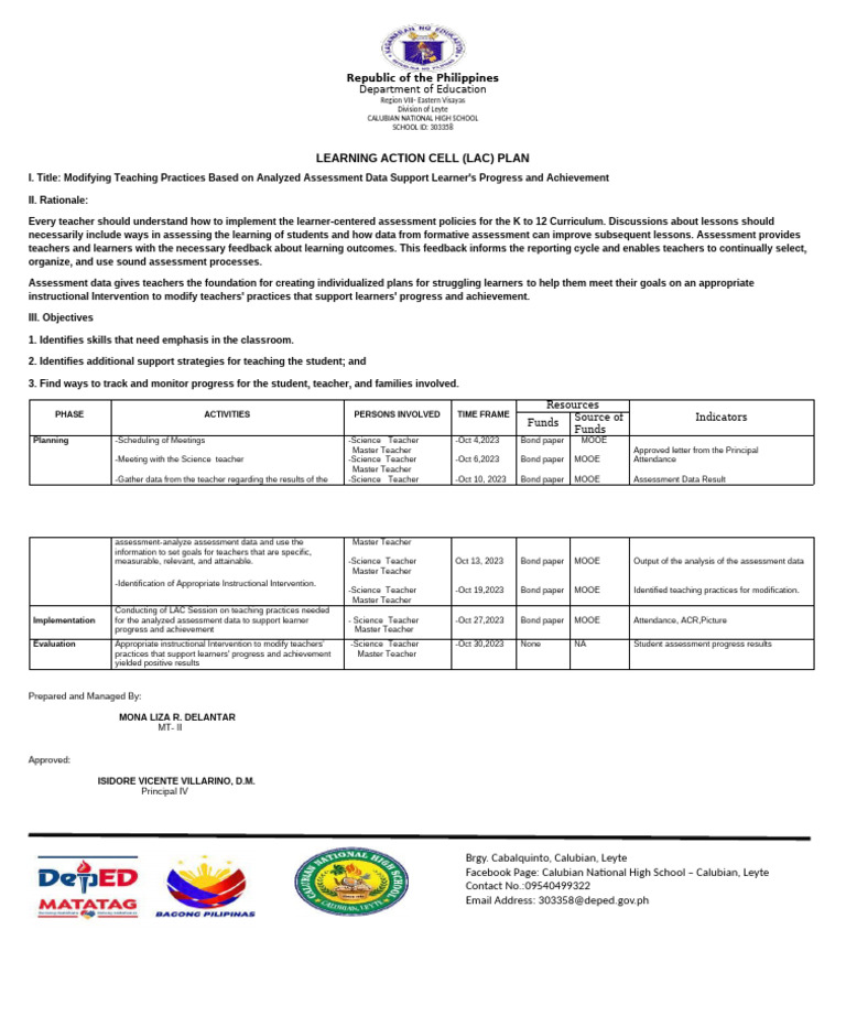 lacplan_2025 | PDF | Educational Assessment | Teachers