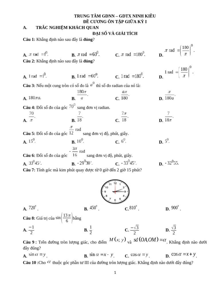 De Cuong Giua Ki 1 11 Ctst | PDF