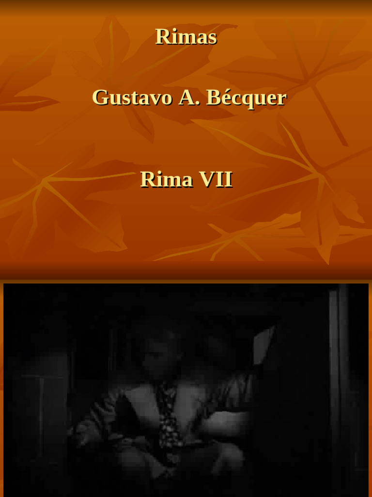 Becquer. Rima VII. Marc Riera | PDF