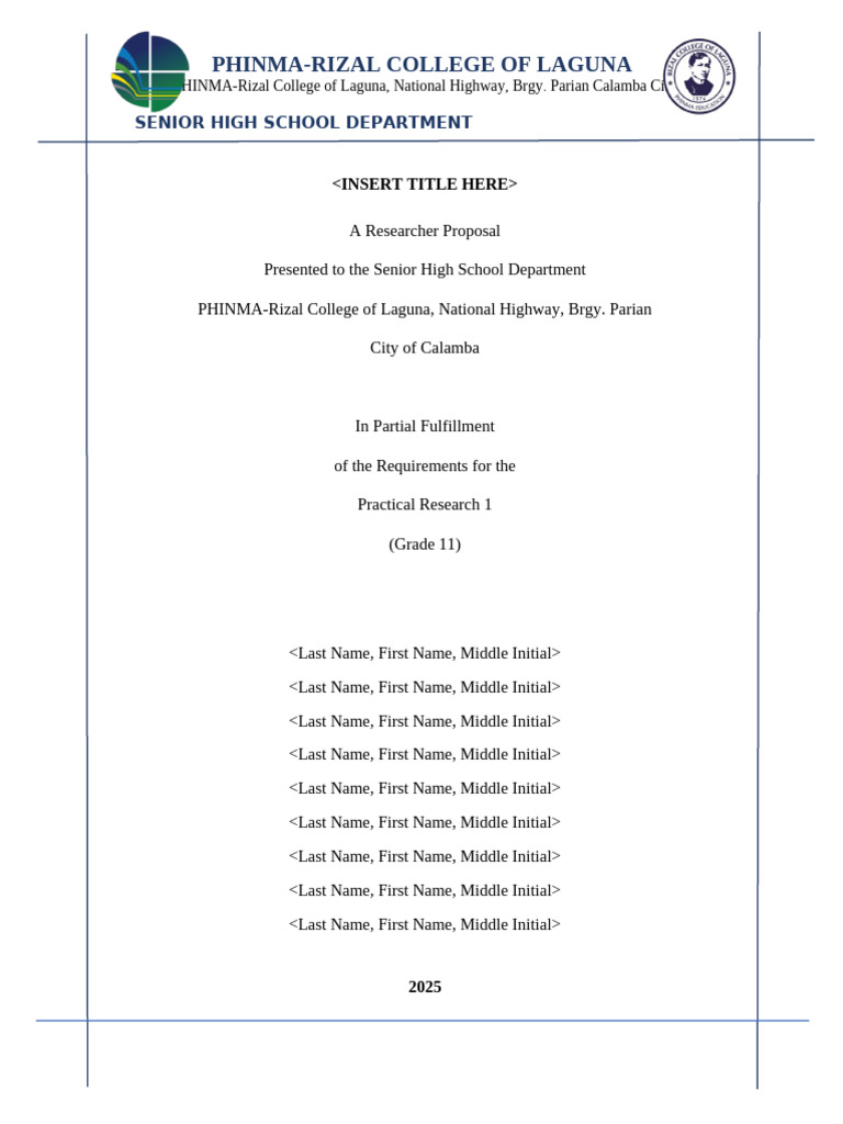 Practical Research Template Maam Rafa | PDF | Qualitative Research ...