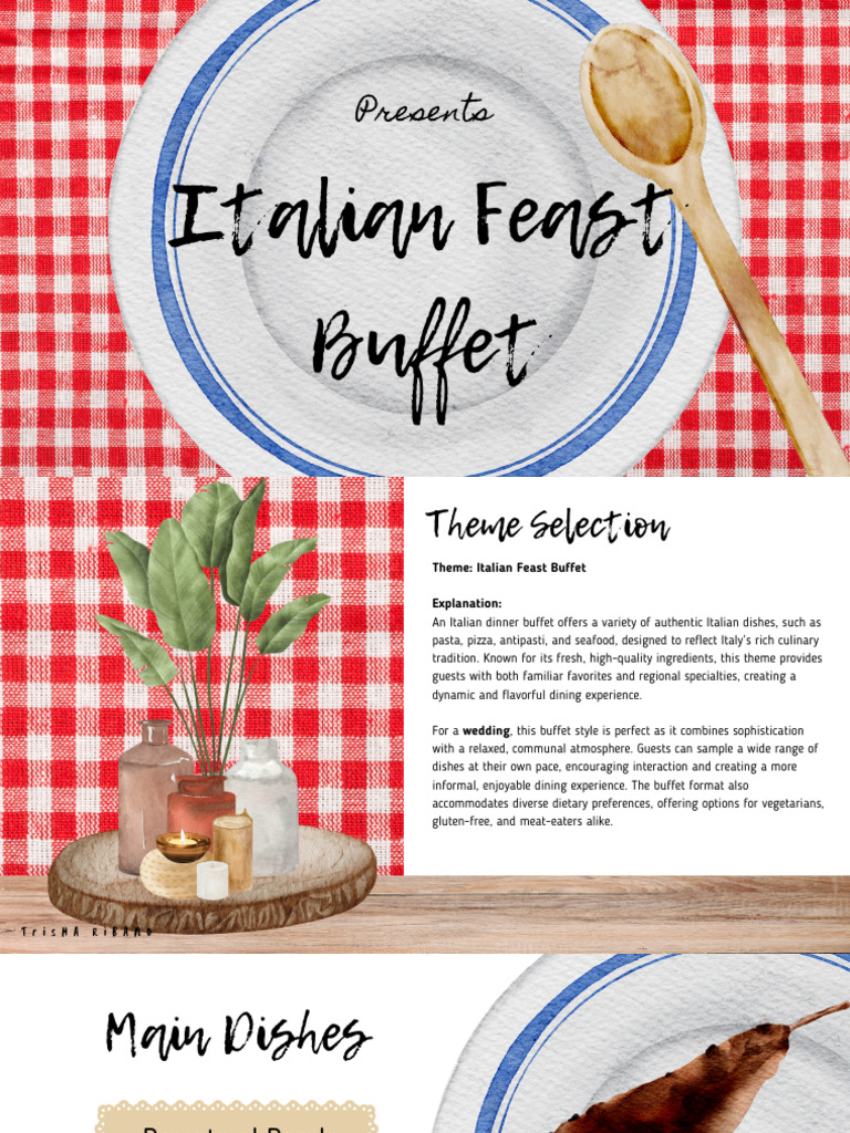 Italian Buffet | PDF | Buffet | Italian Cuisine