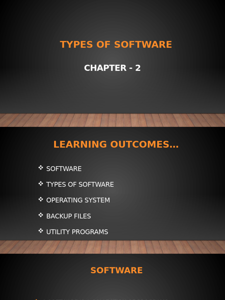 Chapter 2 Types of Software | PDF