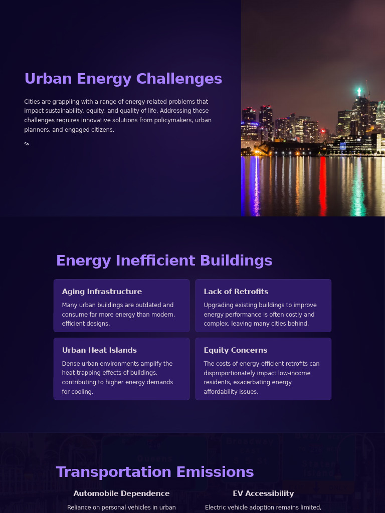 Urban Energy Challenges | PDF | Efficient Energy Use | Poverty