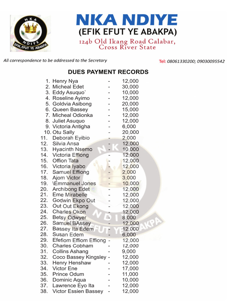 Nka Ndiye 2023 Financial Records | PDF | Money