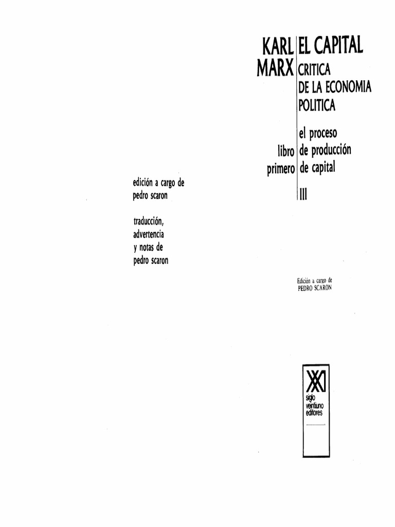 Marx El Capital Libro 3 | PDF