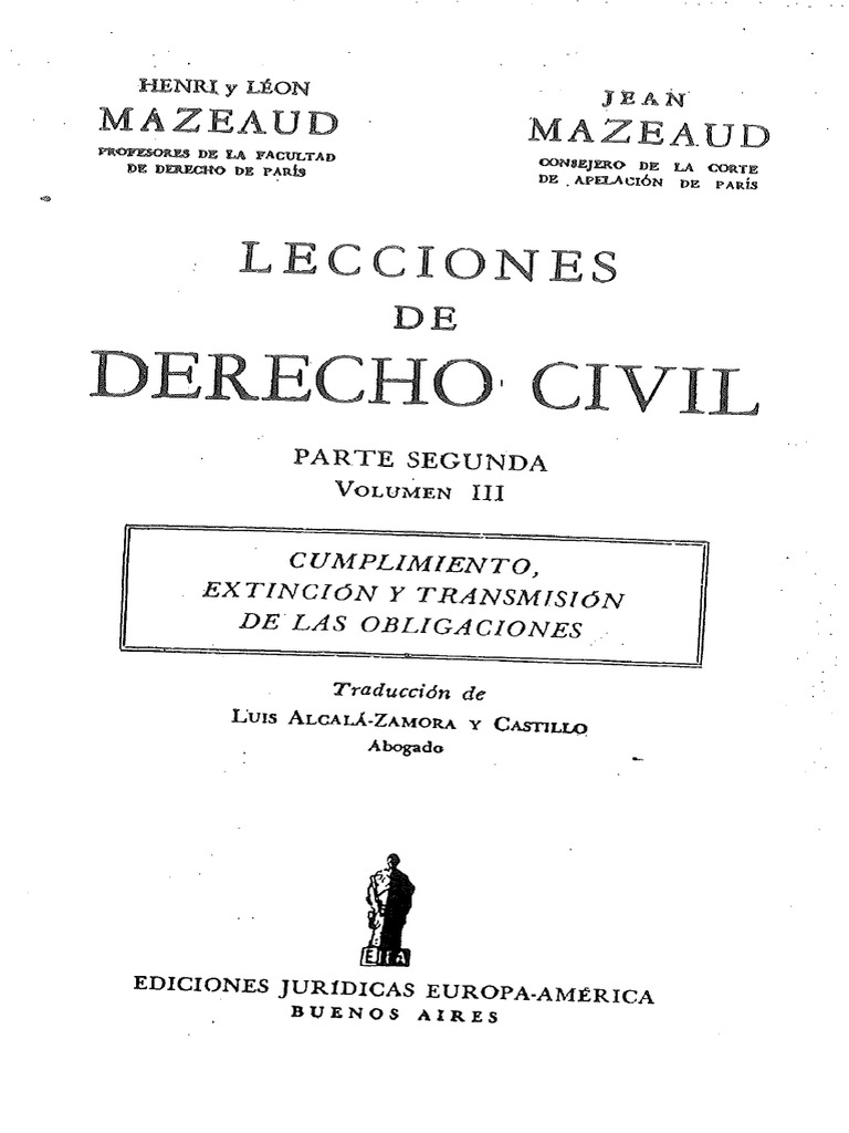 Raul Mazeaud Obligaciones Parte 2 Vol. 3 | PDF