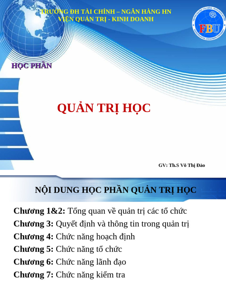 NỘI DUNG ÔN TẬP QTH 2TC | PDF