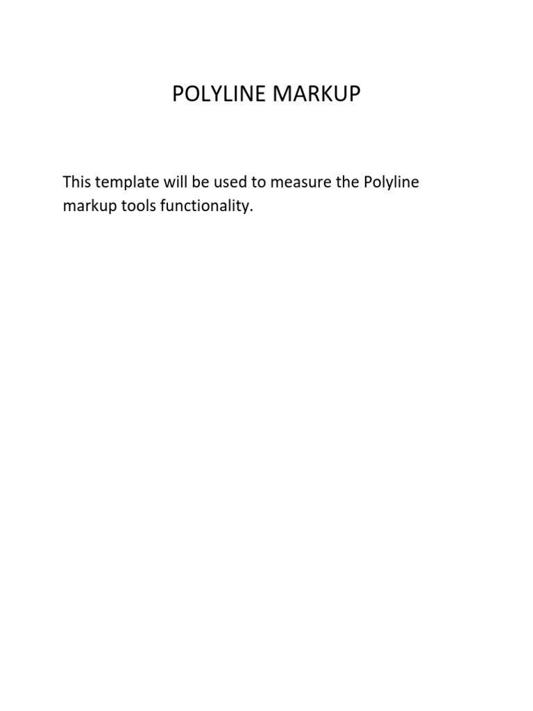 Polyline Markup | PDF