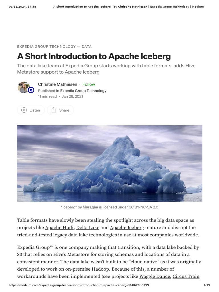 A Short Introduction to Apache Iceberg _ by Christine Mathiesen _ Expedia Group Technology ...