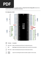 4.5. Pin Diagram of 8051 | PDF | Microcontroller | Integrated Circuit