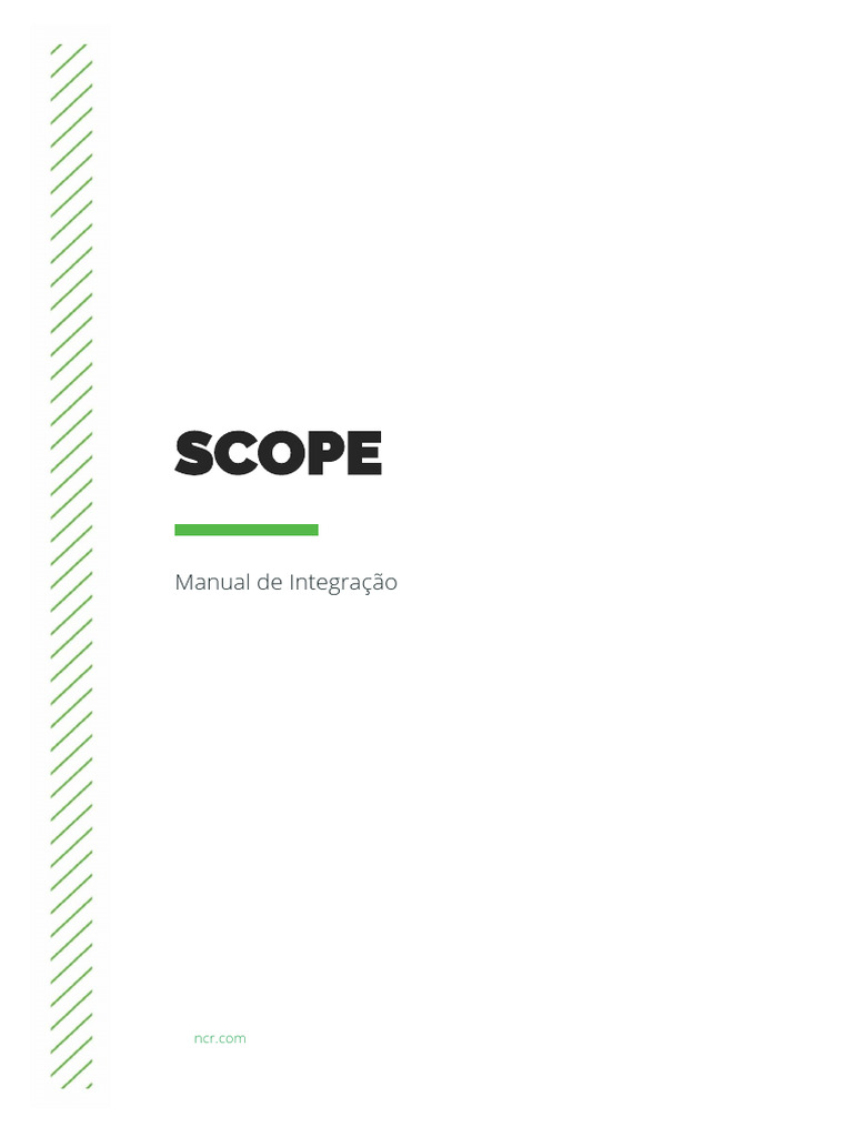 Manual de Integração do SCOPE NCR | PDF | Linux | Transação em base de ...