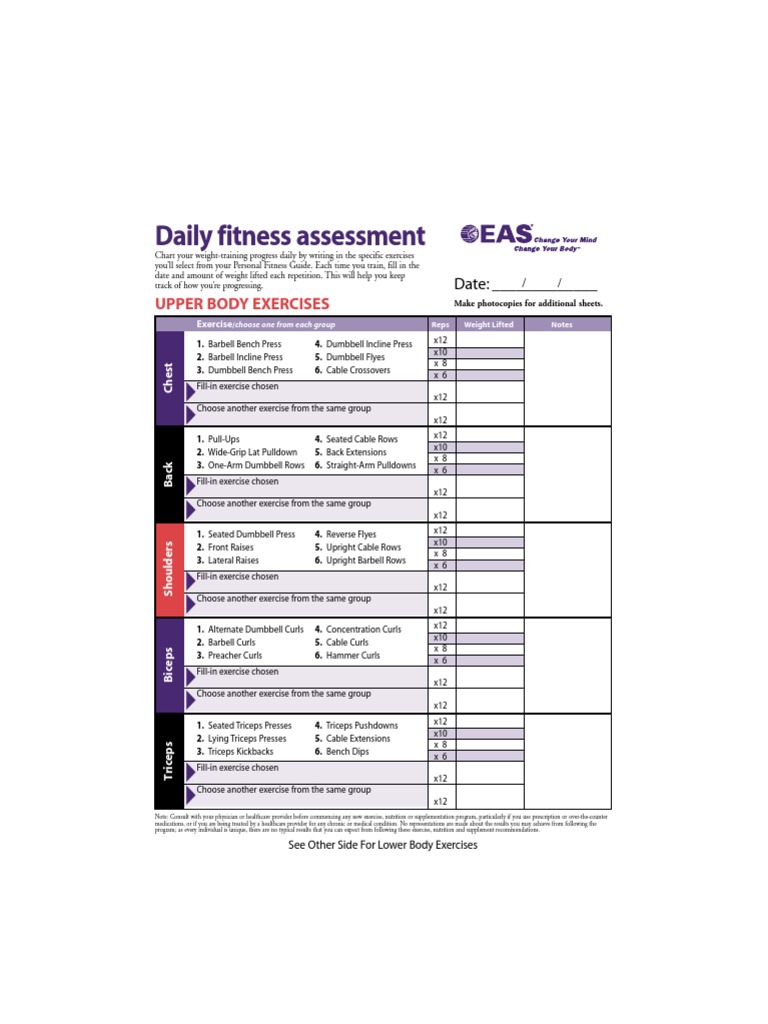 Fitness - Body For Life - Exercise - Guide | PDF | Physical Exercise ...