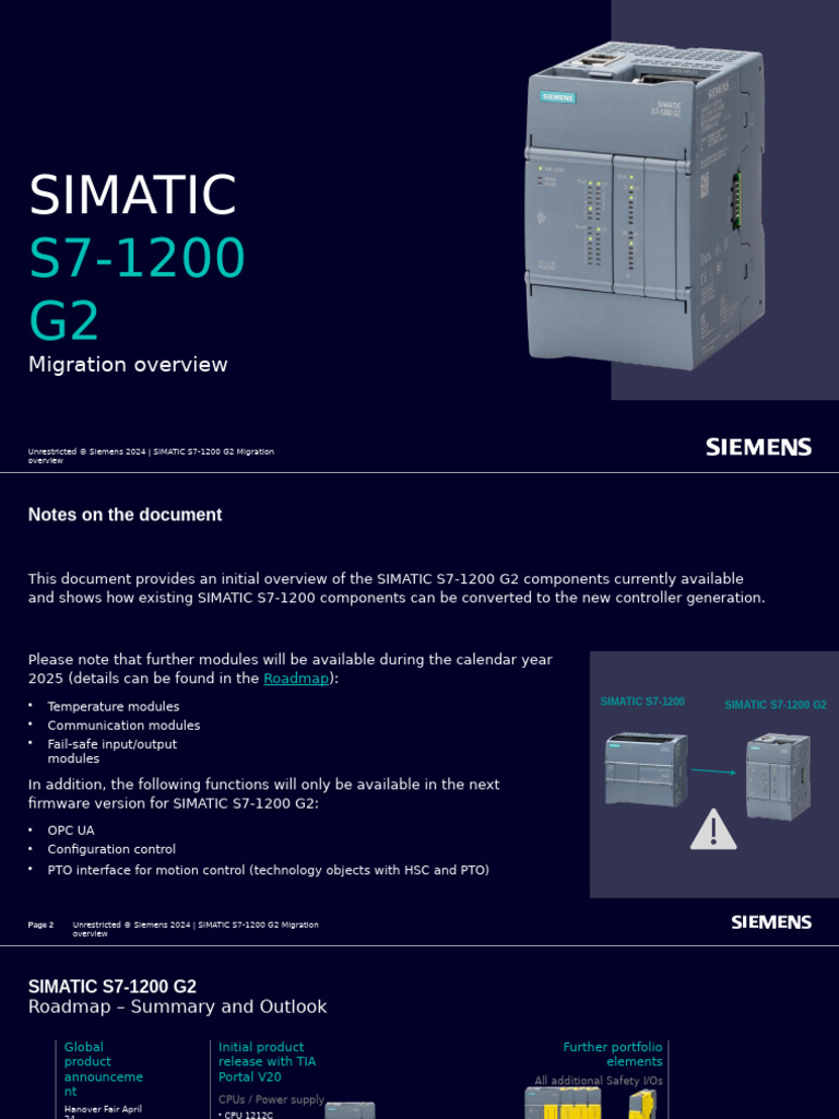 Simatic: Migration Overview | PDF | Computer Architecture | Classes Of ...