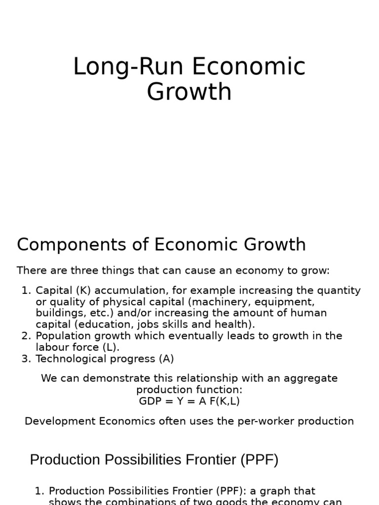 Key Models of Economic Growth | PDF | Economic Growth | Labour Economics