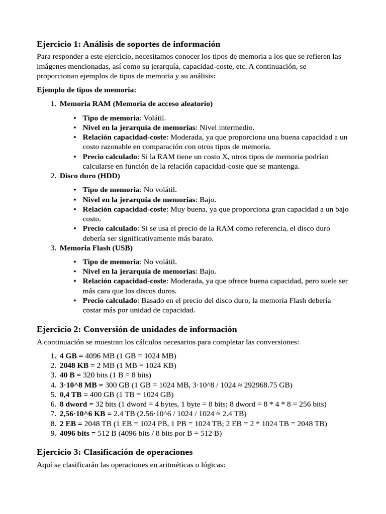 Ej Tema Resuelto (1) | PDF | Almacenamiento de datos de la computadora | Disco duro