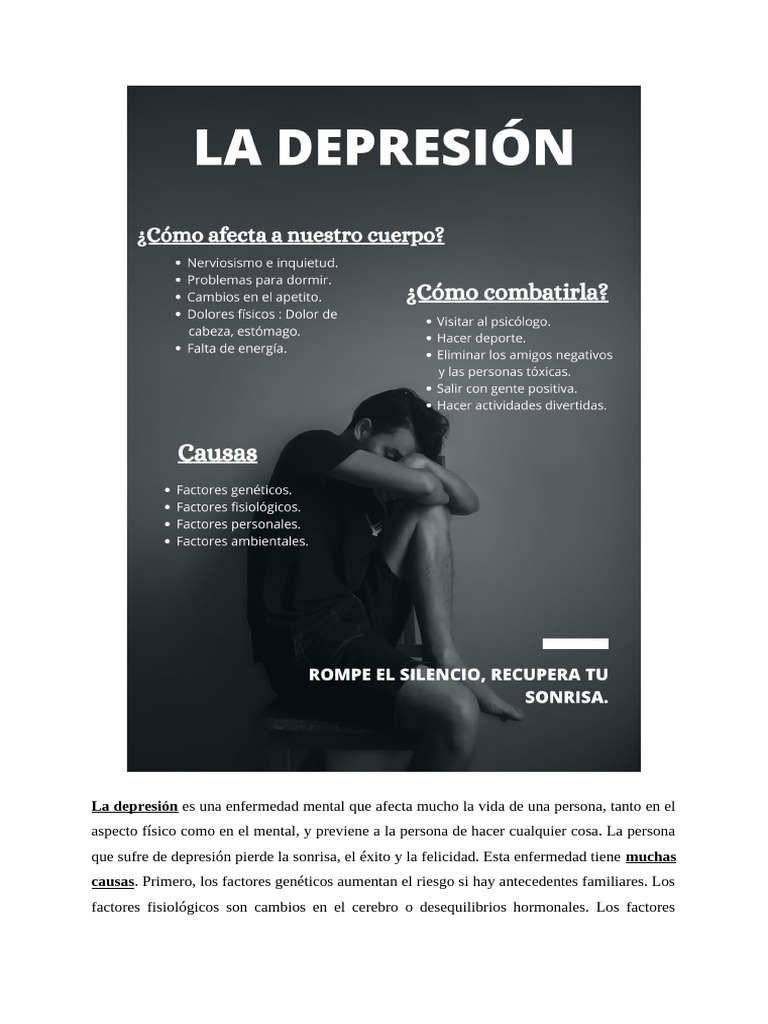 Causas y Consejos para Superar la Depresión | PDF