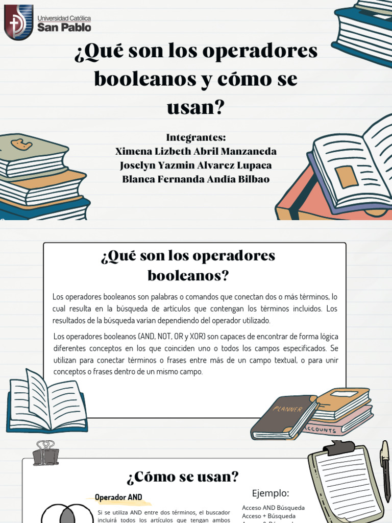 Operadores Booleanos | PDF | Informática | Ciencias de la Información