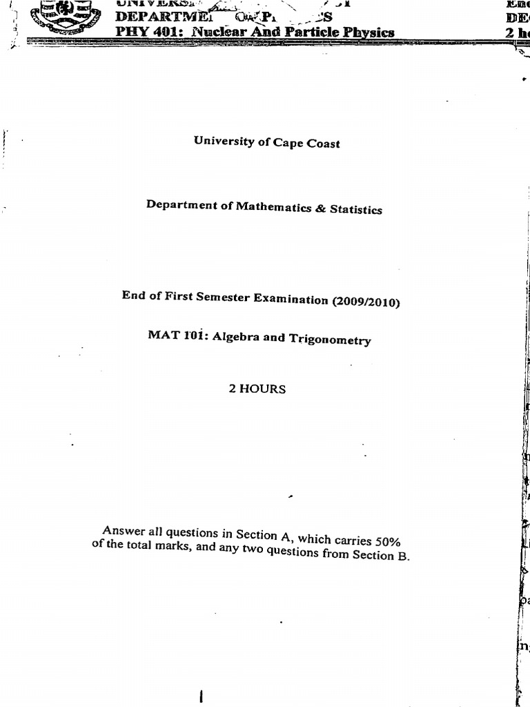 Maths 101 Pasco 1 | PDF