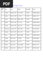 IPL 2024 Schedule and Fixtures PDF | PDF | Cricket | Summer Sports