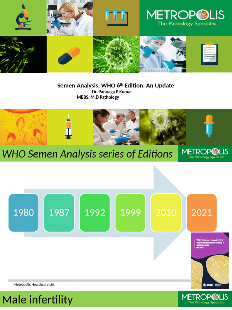 WHO Semen Analysis Guidelines Update | PDF | Infertility | Human ...