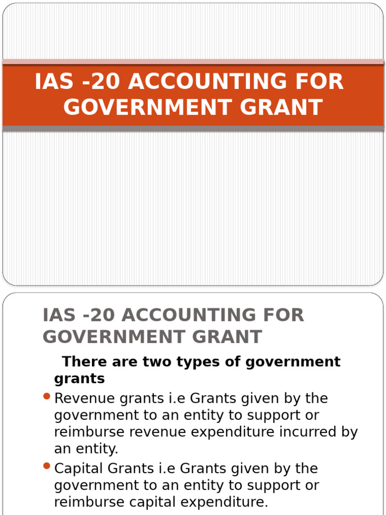 FR - Ias 20 Government Grant | PDF