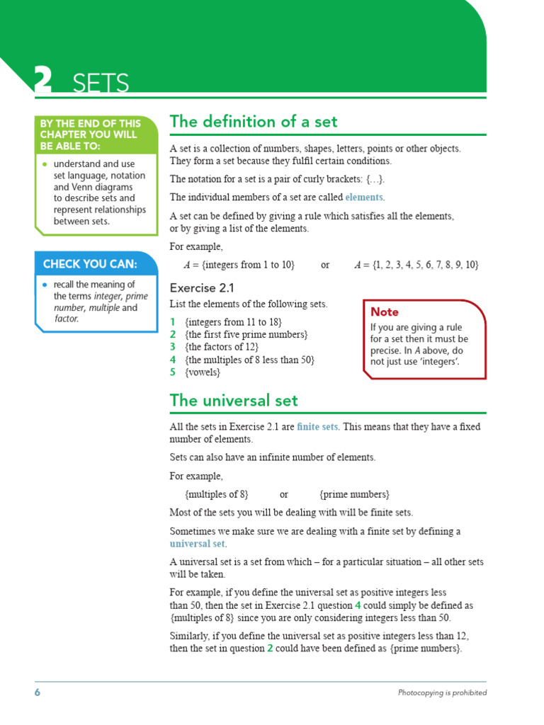 Sets Combined | PDF | Set (Mathematics) | Mathematics