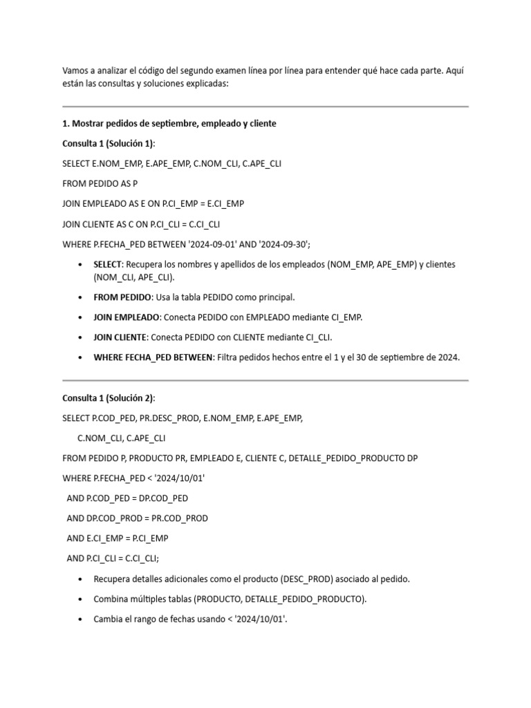 Análisis de Consultas SQL en PostgreSQL | PDF | Programación de computadoras | Gestión de datos