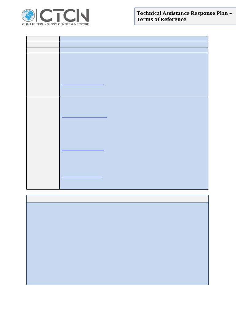 CTCN Response Plan - Zimbabwe - Green Building Standards - Final ...