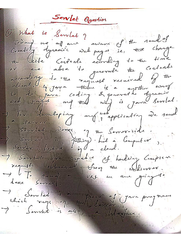 Servlet Notes | PDF