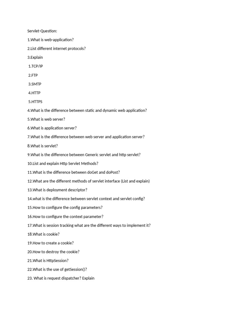 servlet-question | PDF