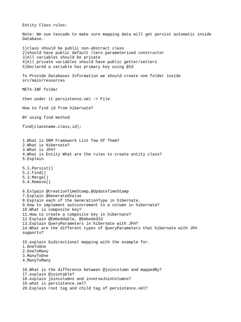 Hibernate-Question | PDF