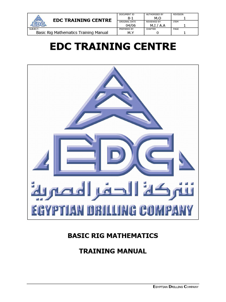 Basic rig math | PDF | Buoyancy | Pressure