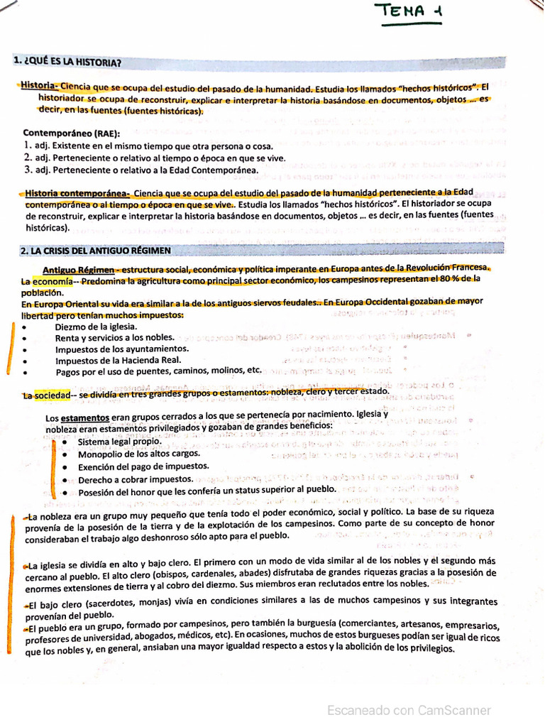 Tema 1 Historia | PDF