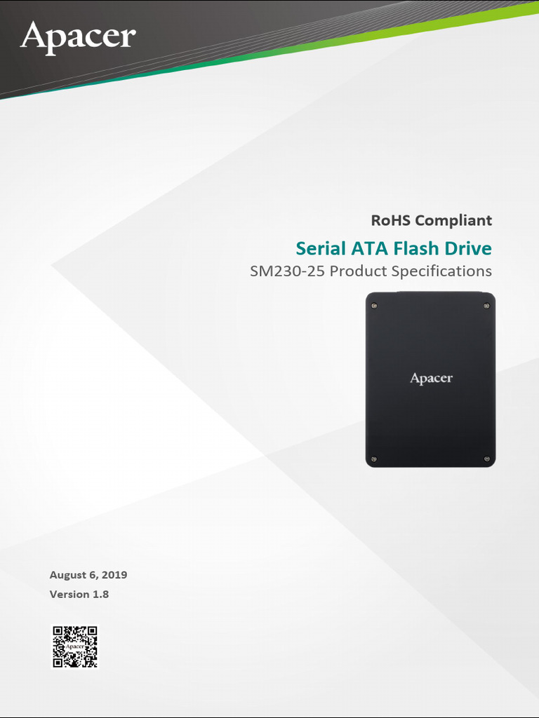 SM230-25_APS25KZ7xxXX-3XTM1GXF | PDF | Flash Memory | Solid State Drive