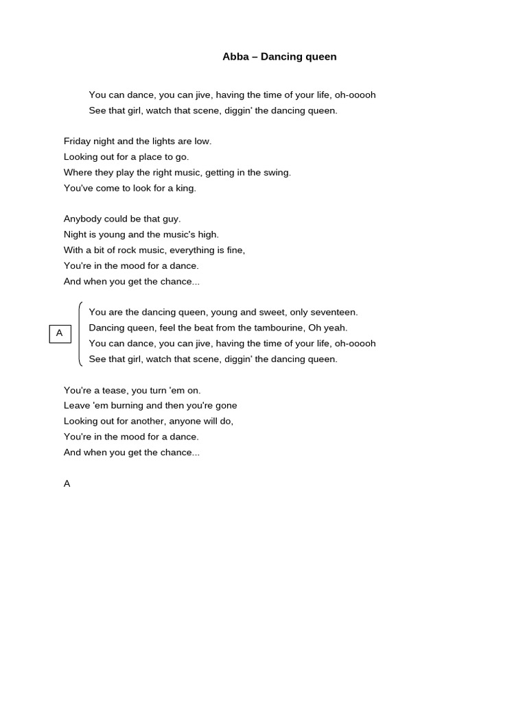 Abba - Dancing Queen | PDF