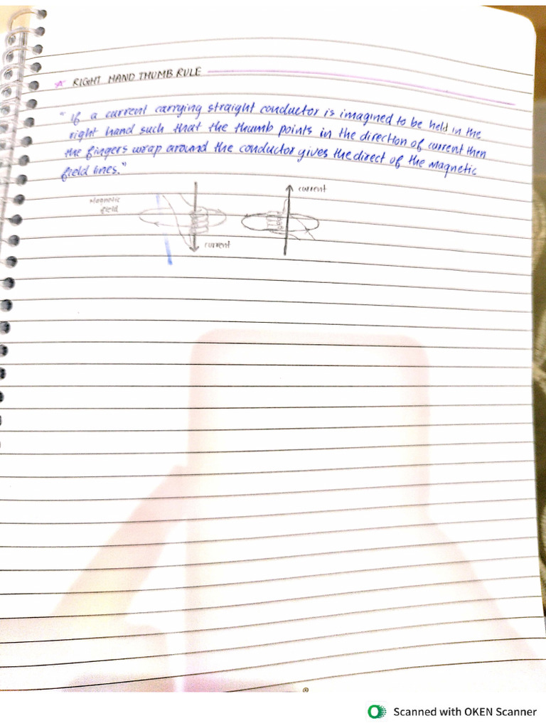 Right Hand Thumb Rule | PDF